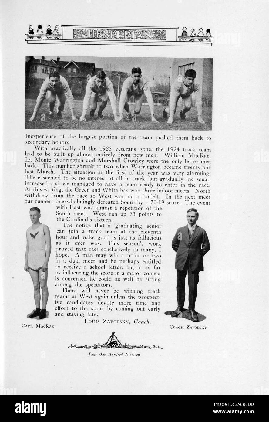 The 1924 'Hesperian' yearbook from West High School documents students ...