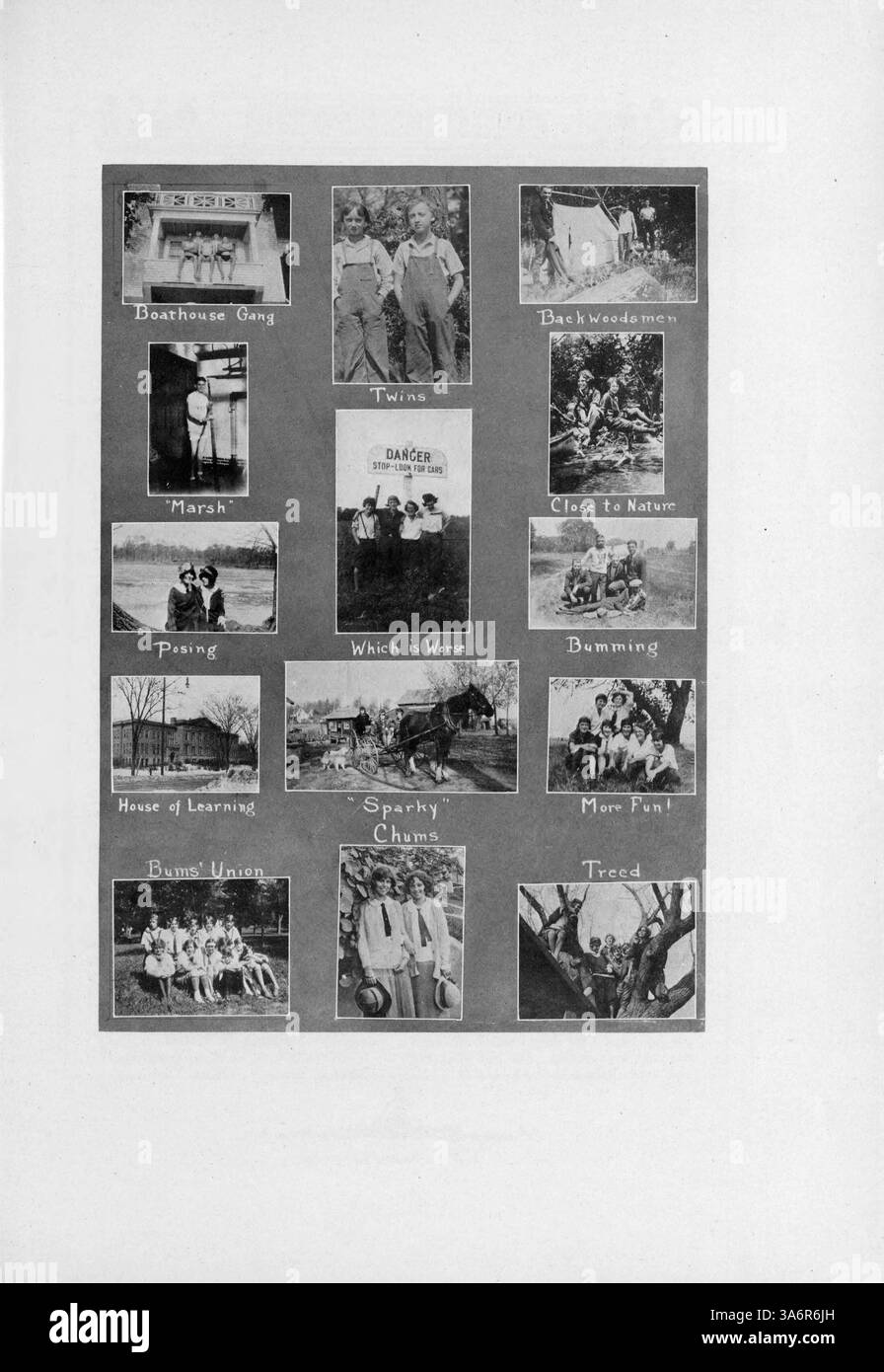 Documenting events from the 1923 1924 academic year hi-res stock ...