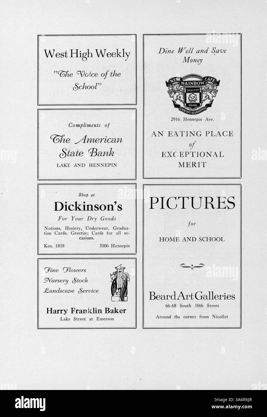 The 1924 'Hesperian' yearbook from West High School highlights the ...