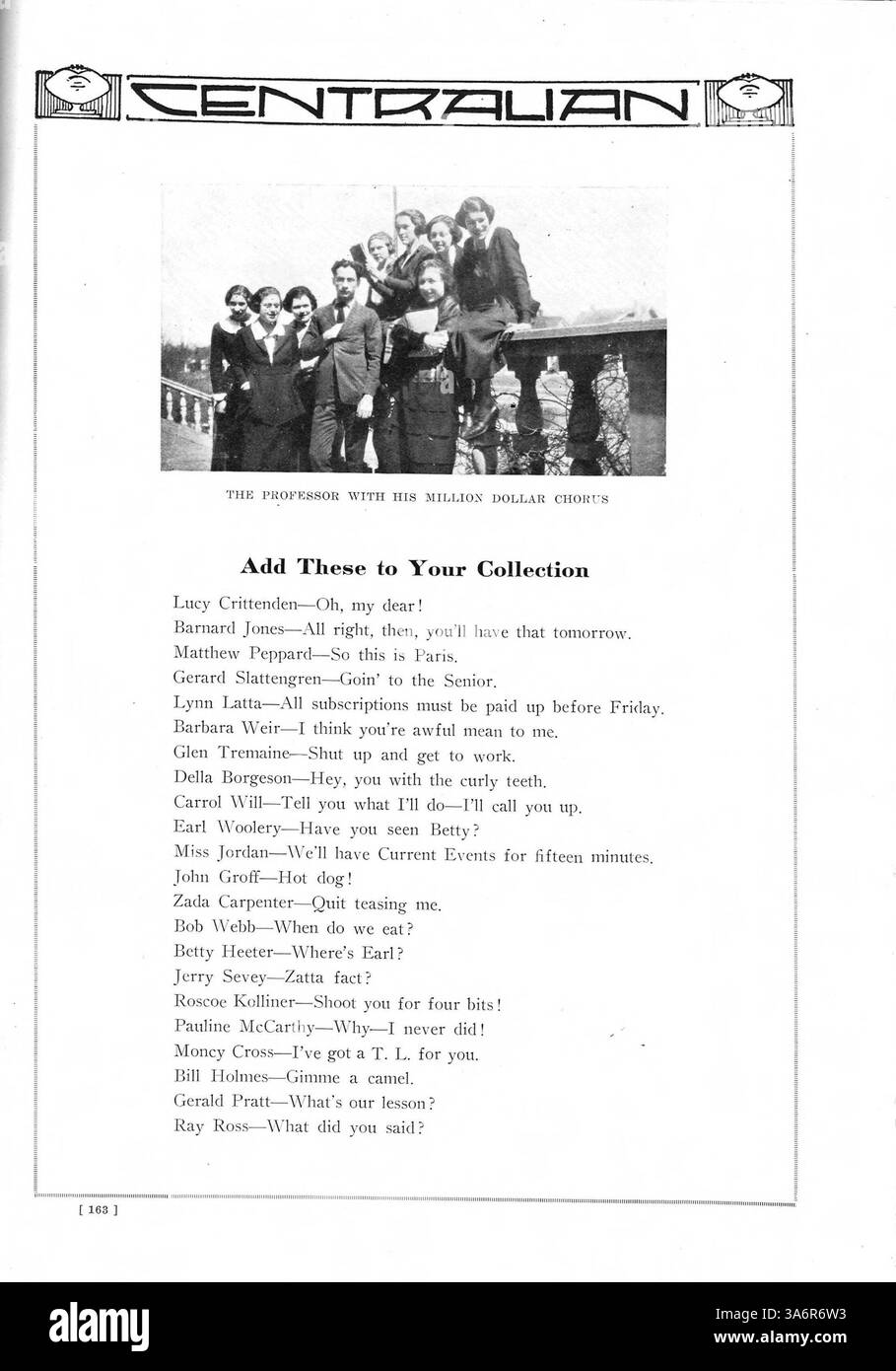 The 1920 Centralian yearbook captures students, teachers, athletics ...
