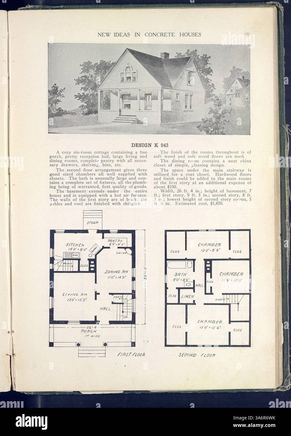 Max L. Keith’s 1910 book offers 100 house designs with floor plans for ...