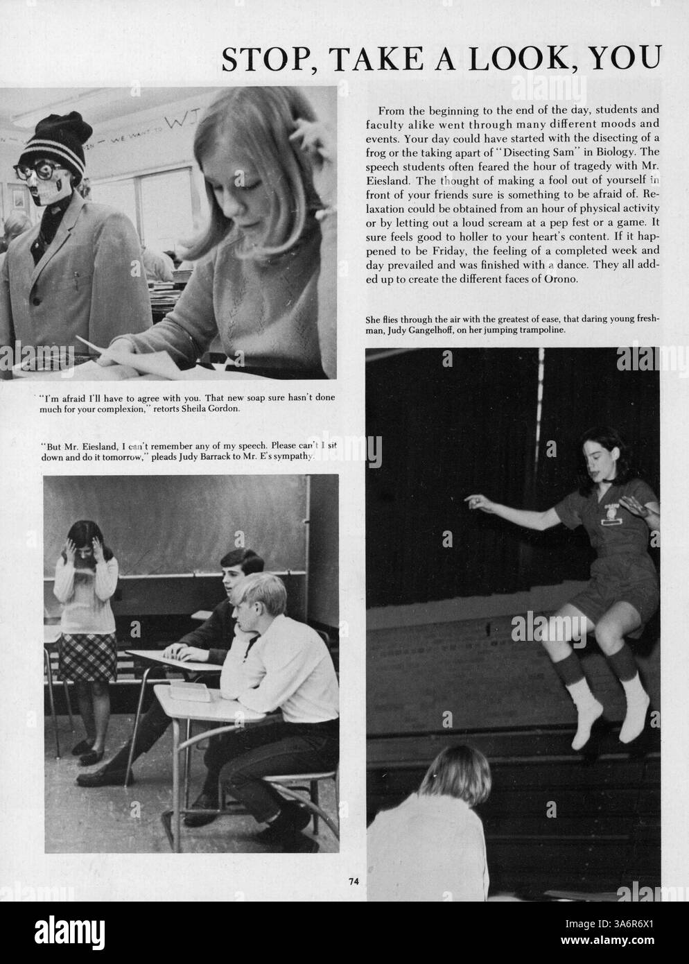 The 1968 'Spartan' yearbook reflects on Orono High School’s student ...