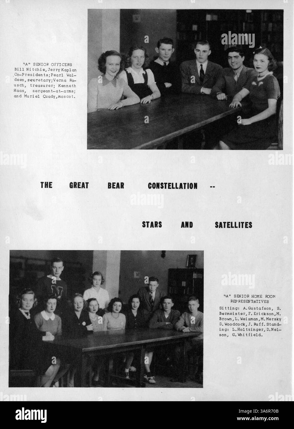 North High School's 1941 'Polaris' yearbook features a record of ...
