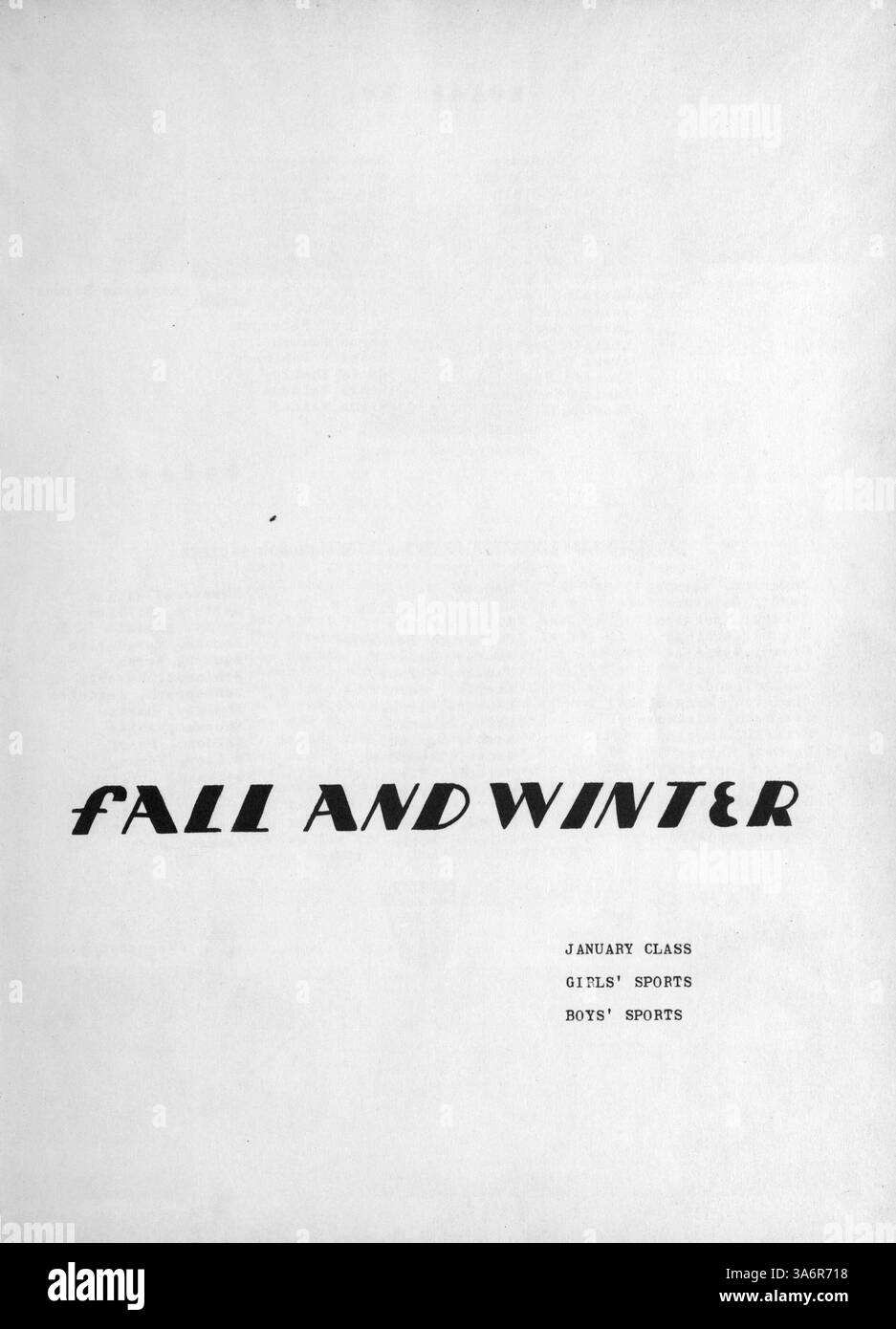 Documenting key events of the 1940 1941 school year hi-res stock ...