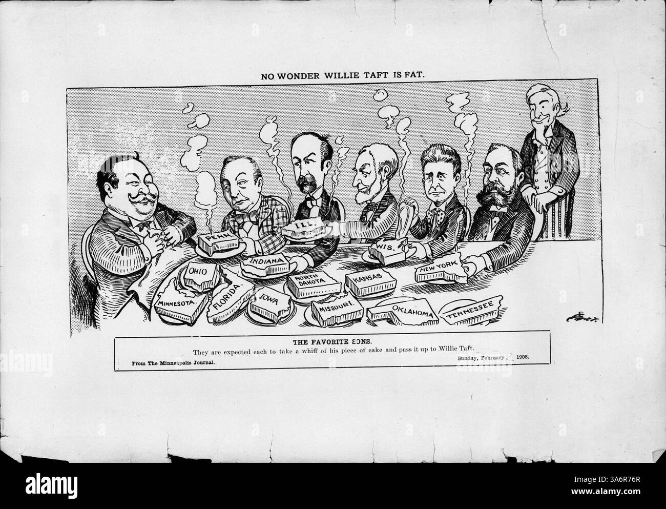 The political cartoon depicts several presidential candidates of hi-res ...