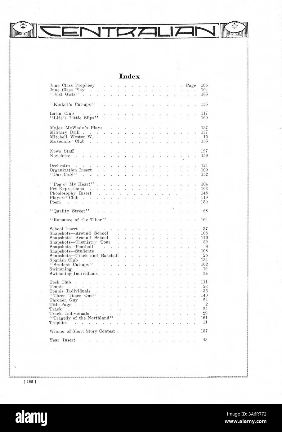 This 1920 Centralian yearbook documents students, teachers, athletics ...