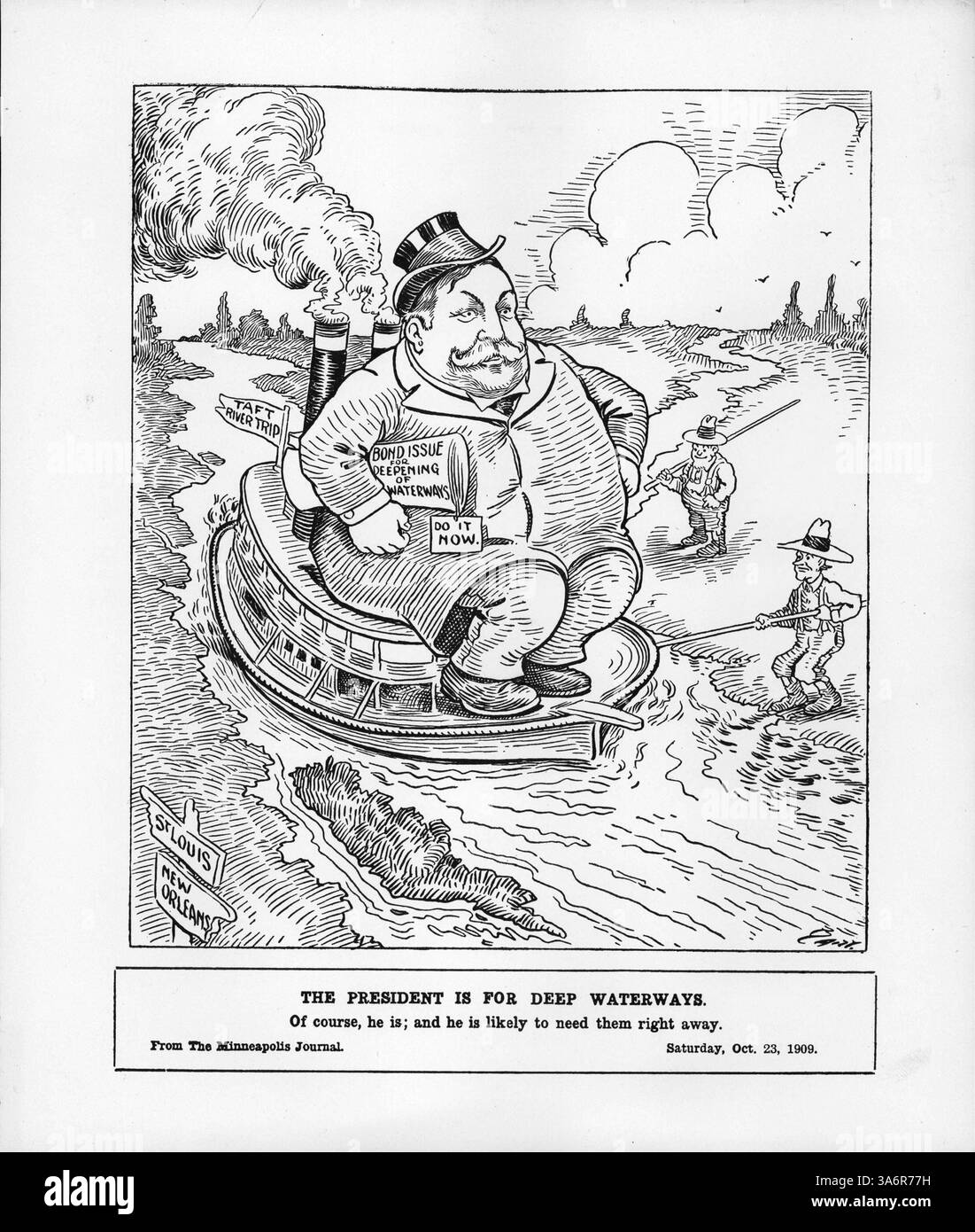 This political cartoon depicts president william howard taft on hi-res ...