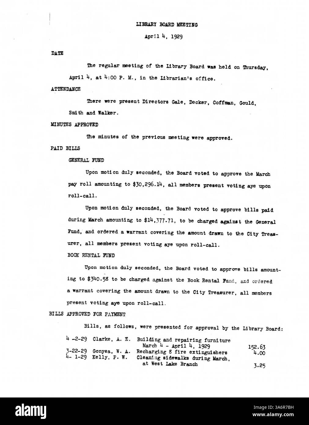 The 1929 minutes of the Minneapolis Public Library Board capture ...