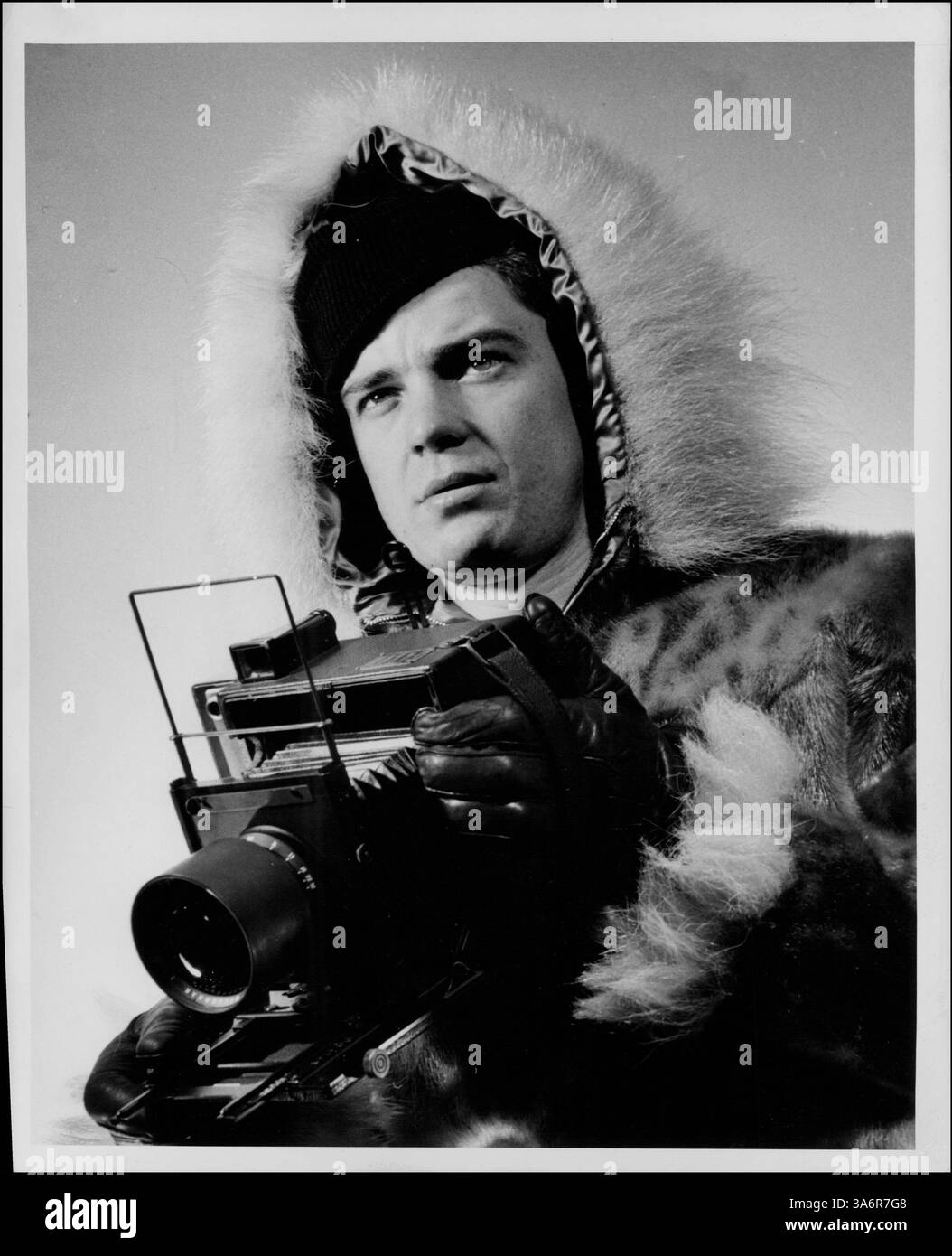 Clarence J. Larson, a Coast Guardsman, is photographed in a seal-skin ...