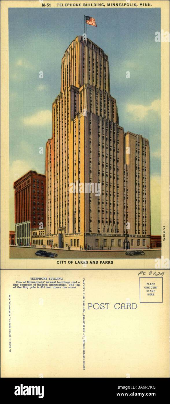 The telephone building in minneapolis is a modern architectural ...