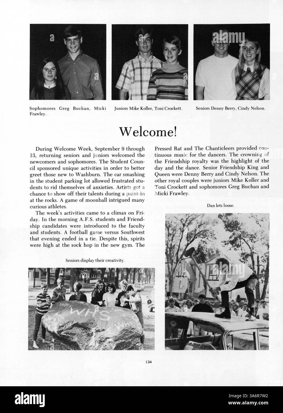 The 1969 Wahian yearbook captures the key events of the 1968-1969 ...