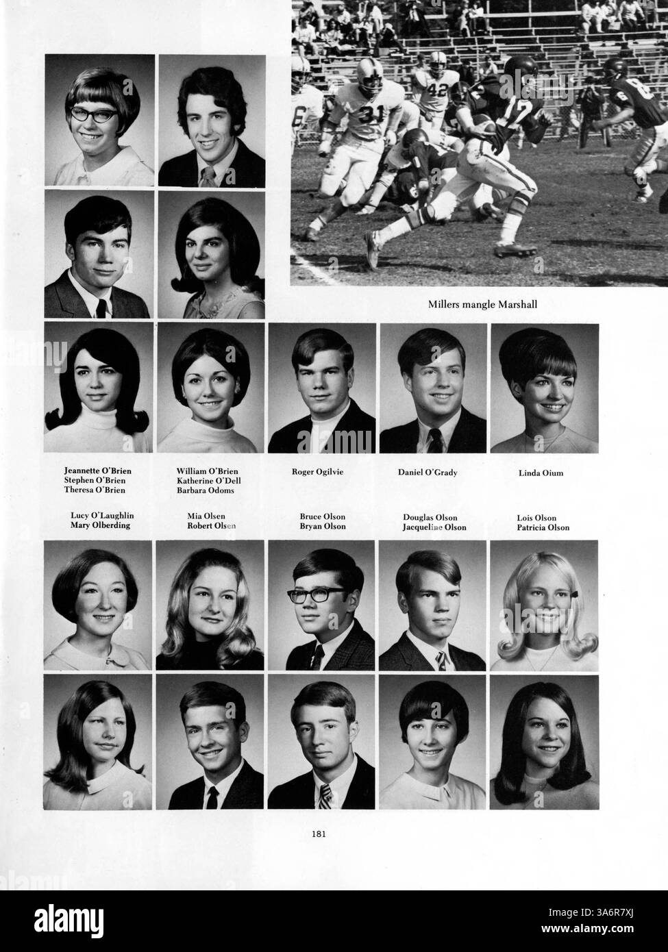 The 1969 Wahian yearbook from Washburn High School captures the 1968 ...