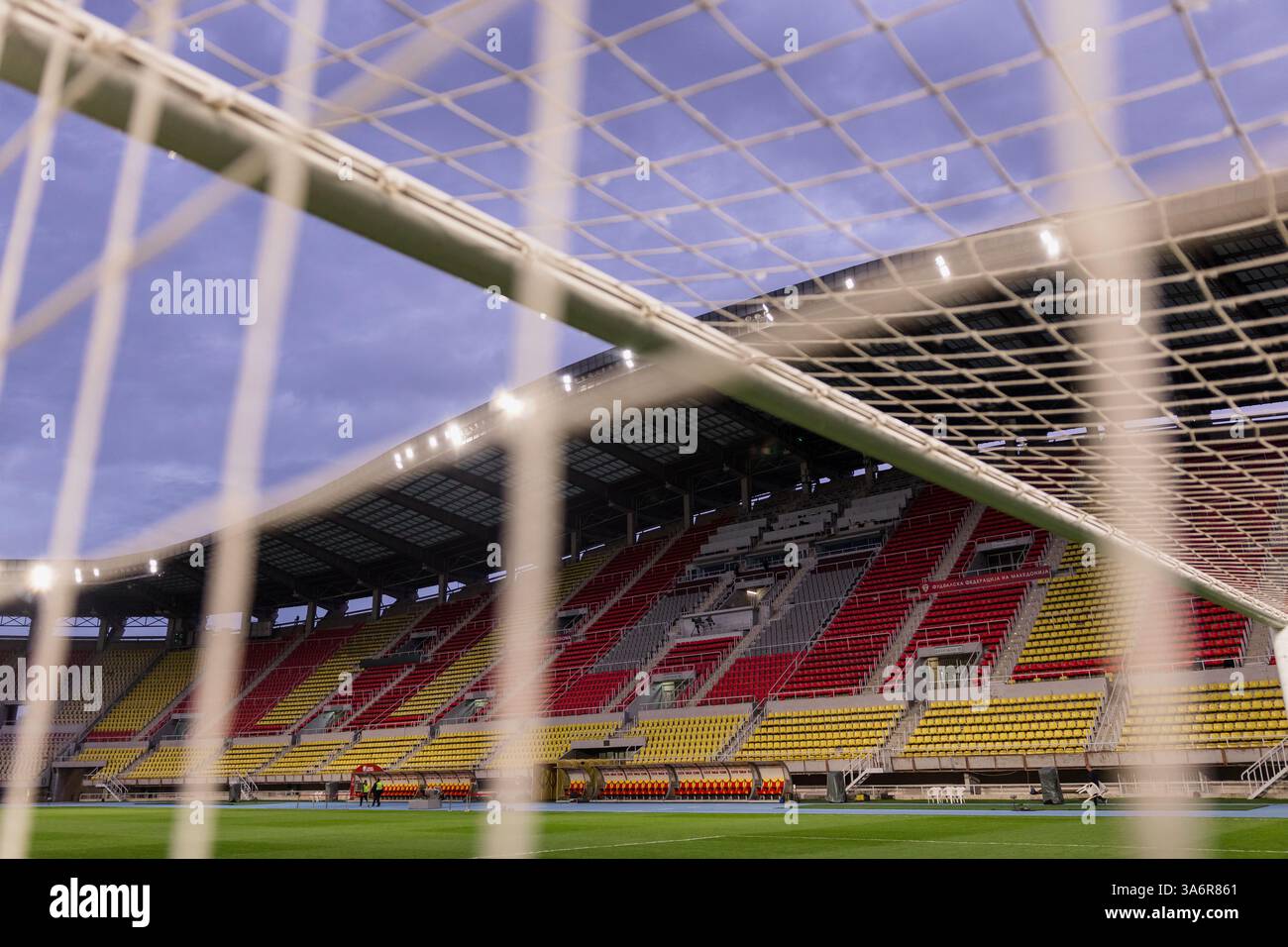 SKOPJE, NORTH, Macedonia. 25th Mar, 2025. General view during the 2026 ...
