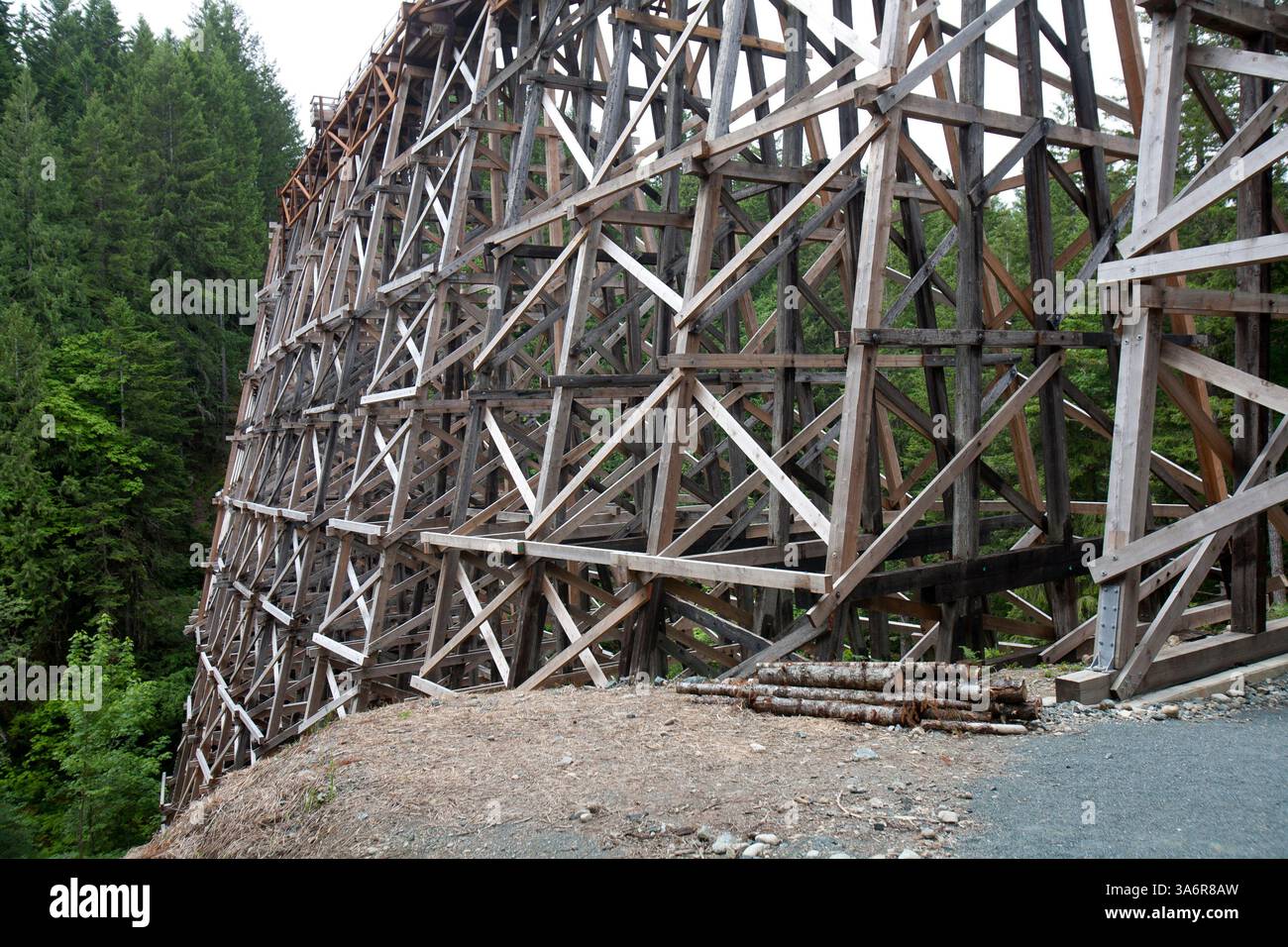 Kinsol Trestle Bridge on Vancouver Island Stock Photo - Alamy