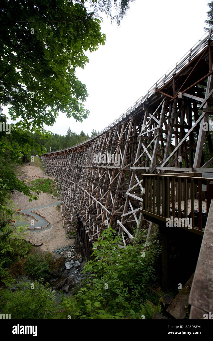 Kinsol trestle bridge vancouver island hi-res stock photography and ...
