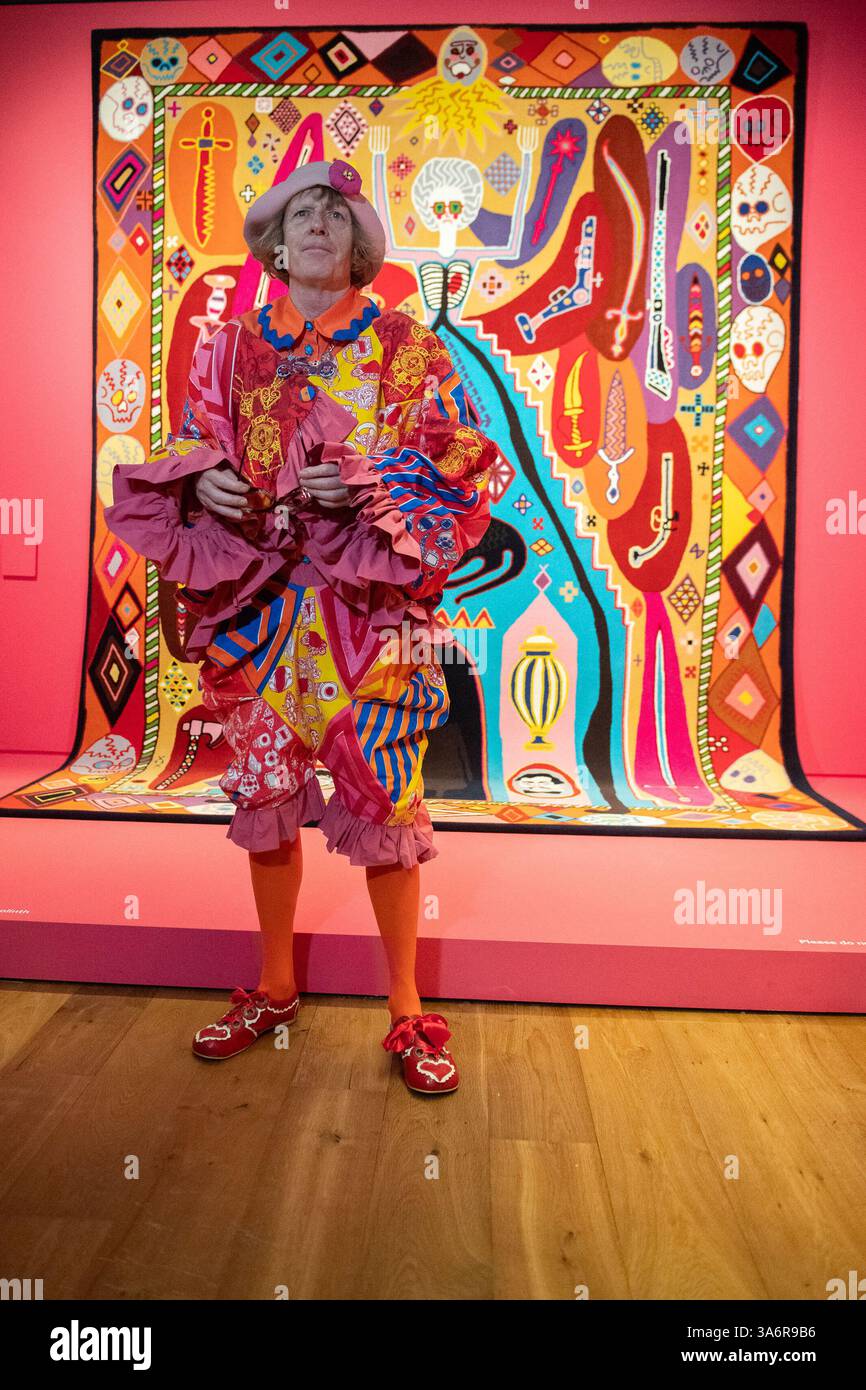 London, UK. 25 Mar 2025. Pictured: Artist Grayson Perry poses with ...