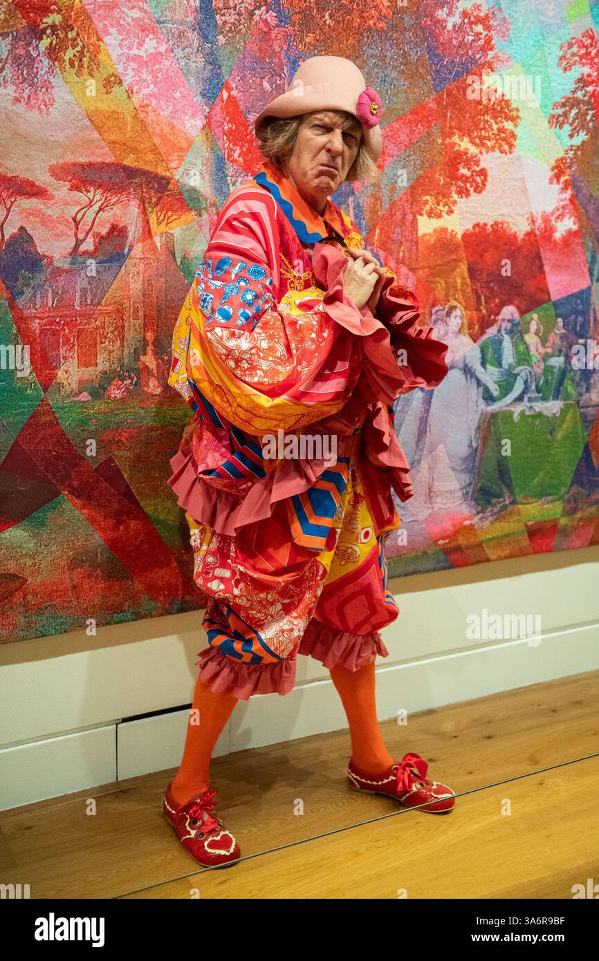 London, UK. 25 Mar 2025. Pictured: Artist Grayson Perry poses with ...