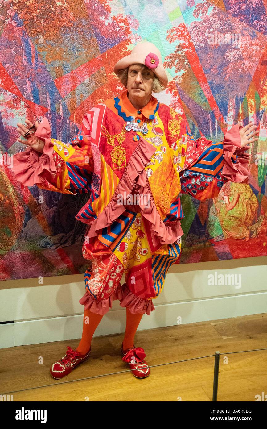 London, UK. 25 Mar 2025. Pictured: Artist Grayson Perry poses with ...
