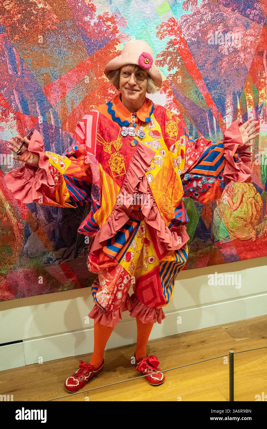 London, UK. 25 Mar 2025. Pictured: Artist Grayson Perry poses with ...
