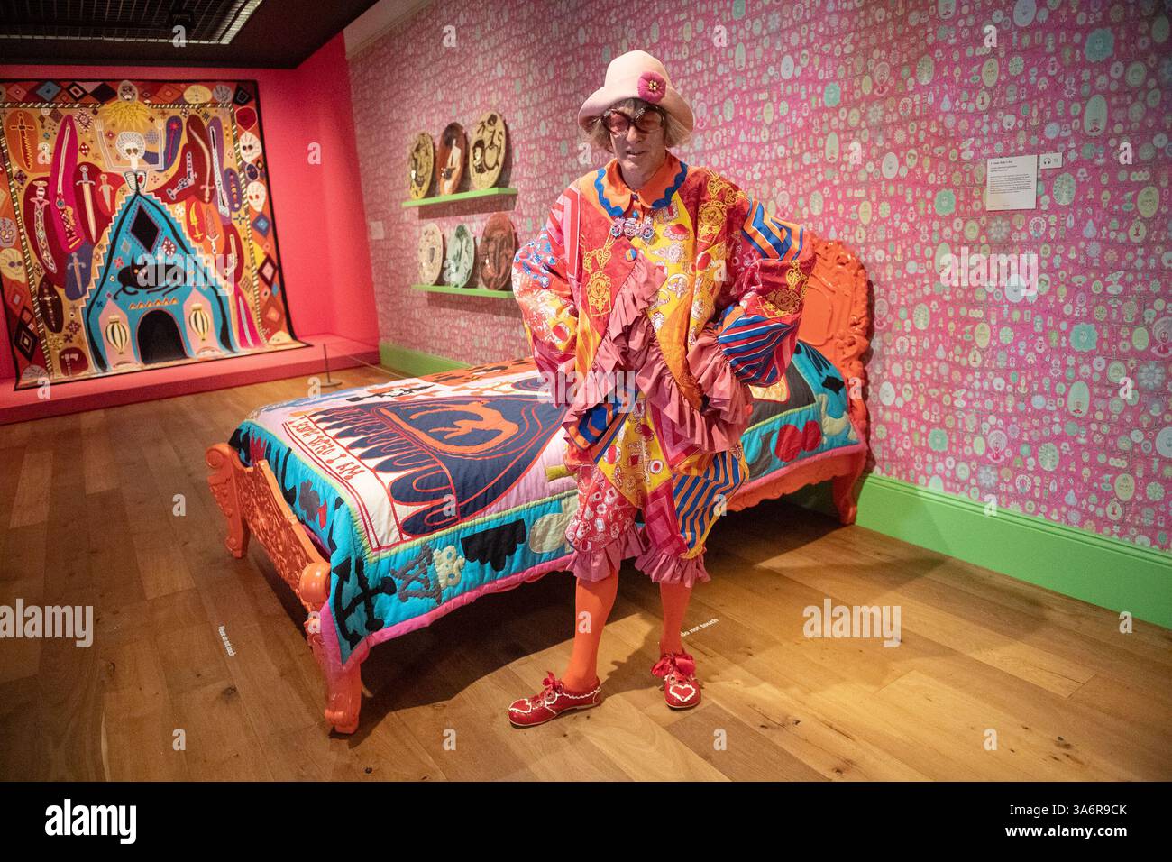 London, UK. 25 Mar 2025. Pictured: Artist Grayson Perry poses with 'I ...
