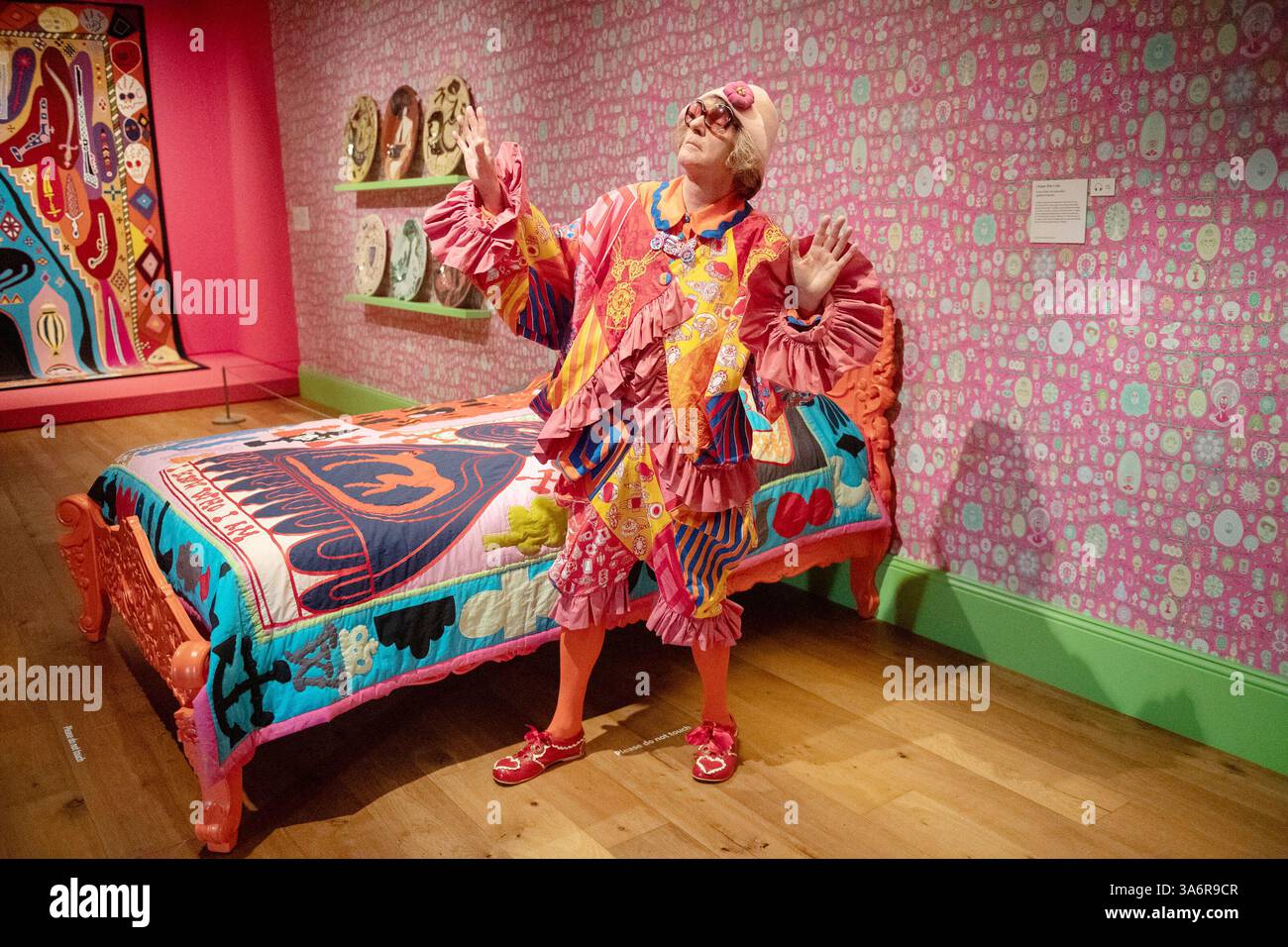 London, UK. 25 Mar 2025. Pictured: Artist Grayson Perry poses with 'I ...