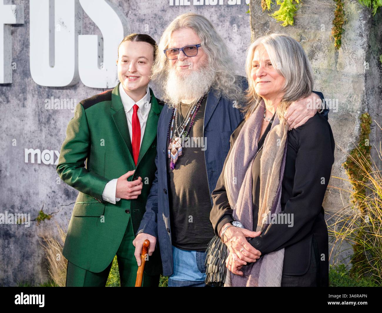March 24, 2025, Hollywood, California, USA: (L-R) Bella Ramsey, Gustavo ...