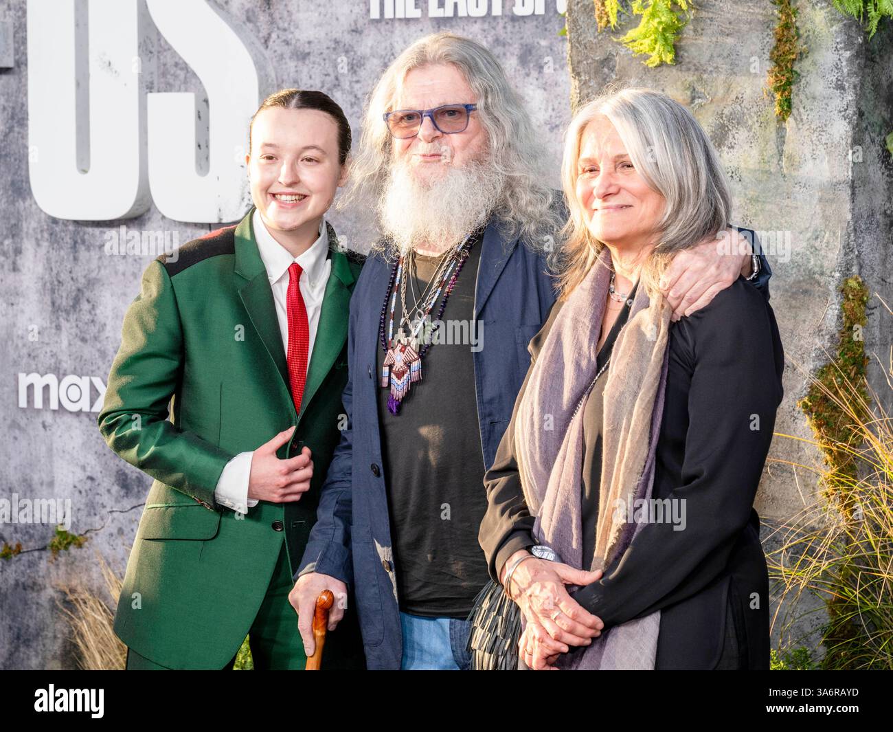 March 24, 2025, Hollywood, California, USA: (L-R) Bella Ramsey, Gustavo ...