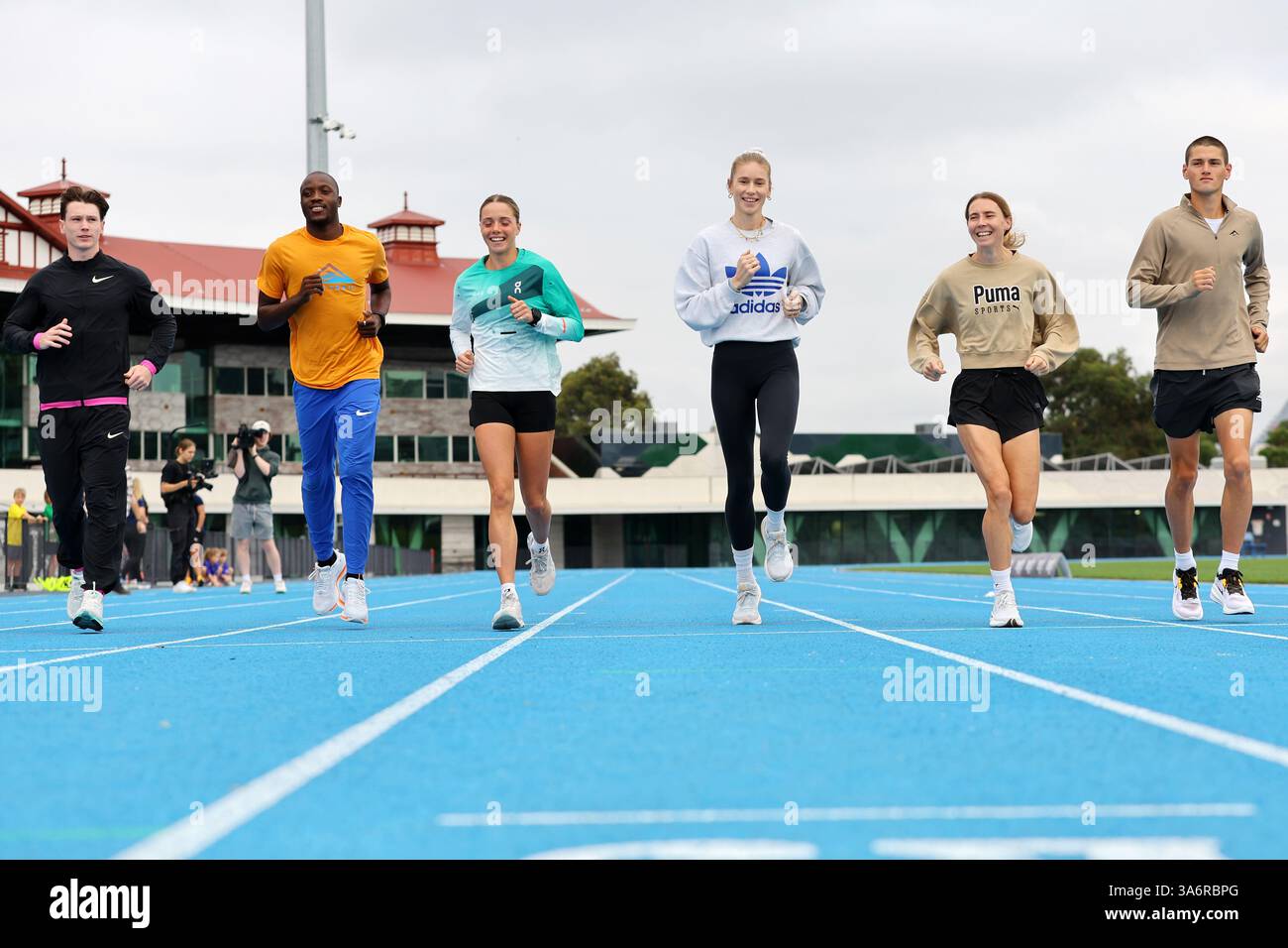 Melbourne, Australia. 26th Mar, 2025. L-R Lachlan Kennedy, Letsile ...