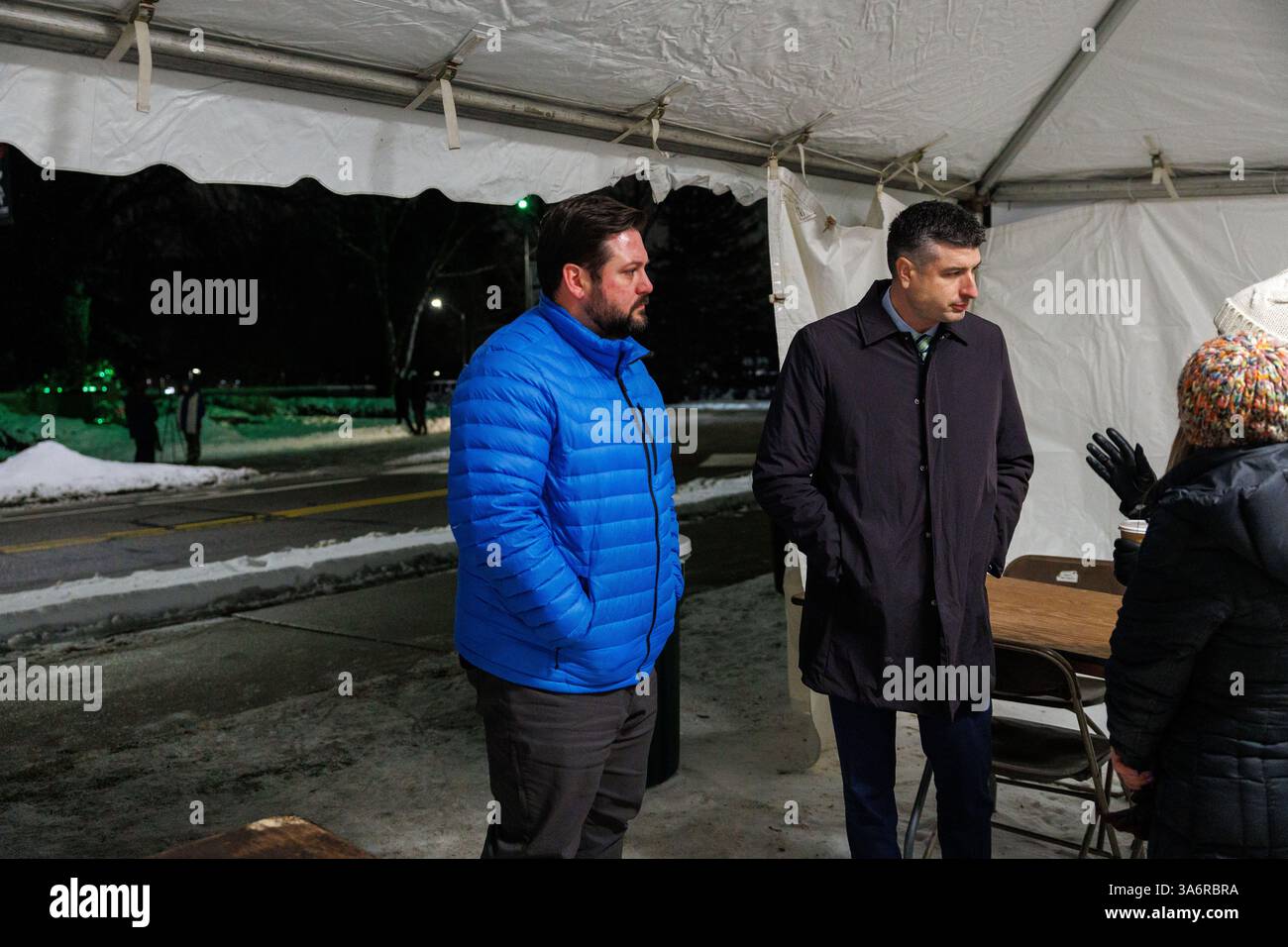 U.S. Rep. Tom Barrett, R-Charlotte, speaks to community members at ...