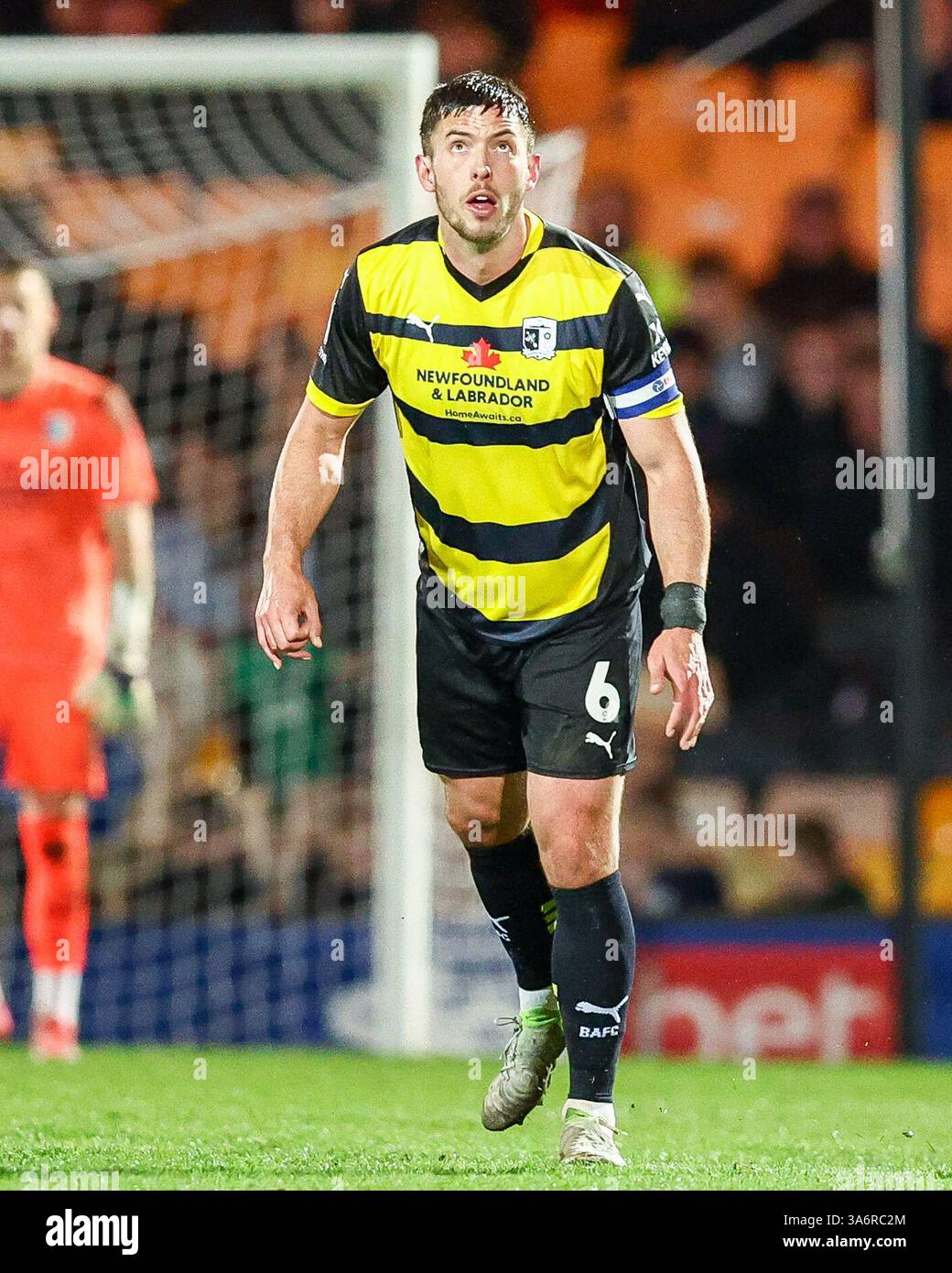 Vale Park, Burslem on Tuesday 25th March 2025.#6, Niall Canavan of ...