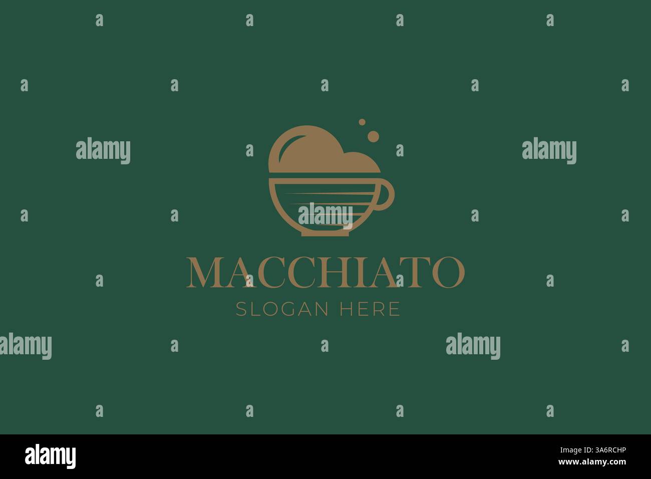 Macchiato Logo Elegant Coffee Cup Design for Premium Café Branding ...