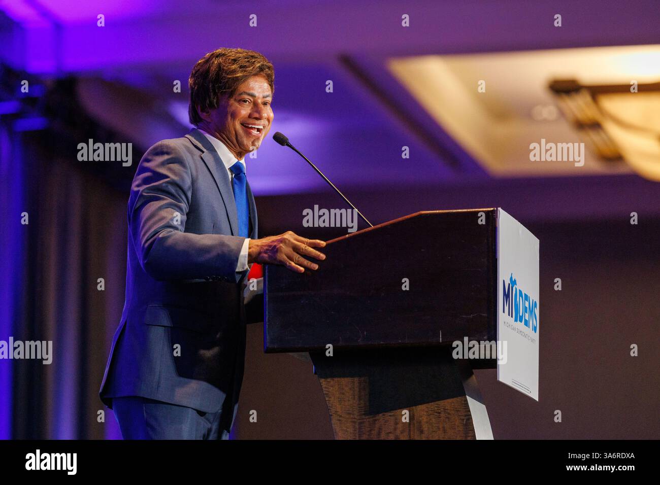 Detroit, USA. 22nd Feb, 2025. U.S. Rep. Shri Thanedar, D-Detroit ...