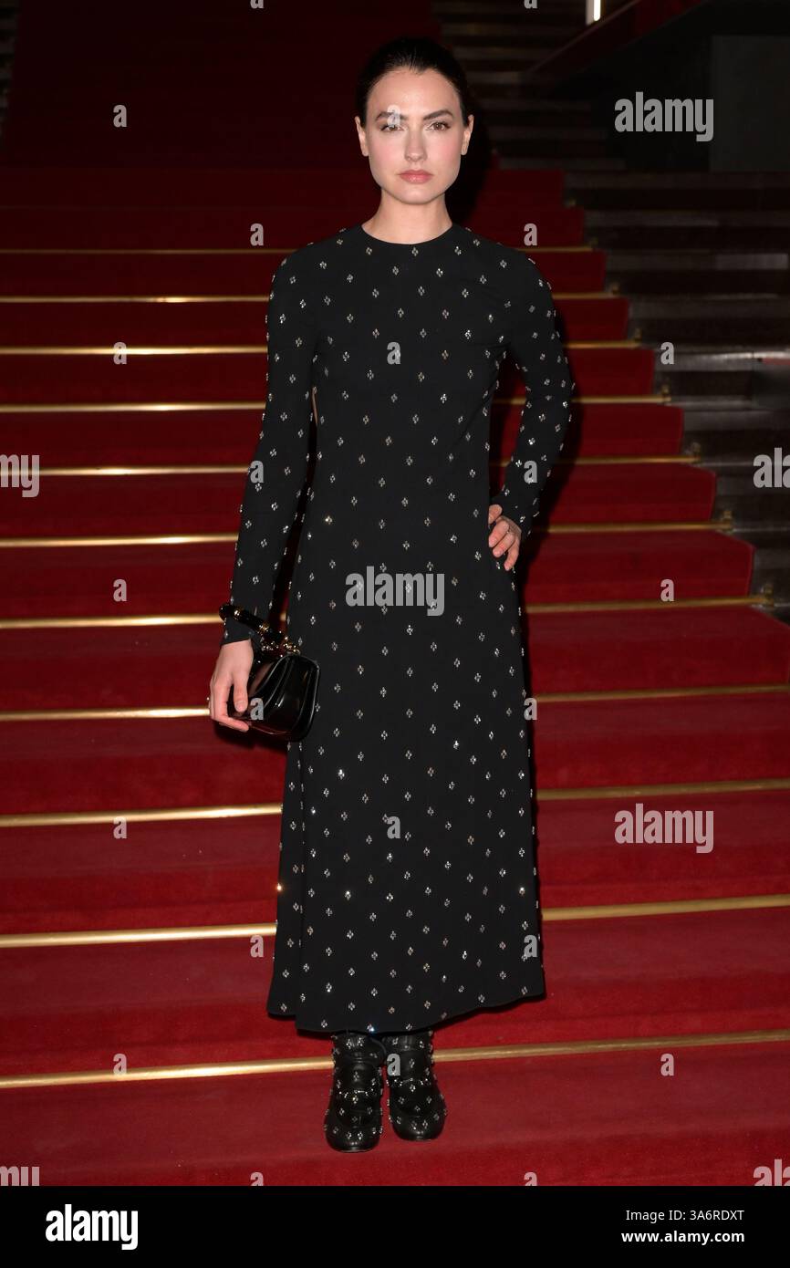 Rome, Italy. 25th Mar, 2025. Romana Maggiora Vergano attends the red ...