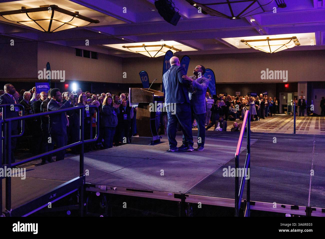 Al Williams speaks at the Michigan Democratic Party's convention in ...