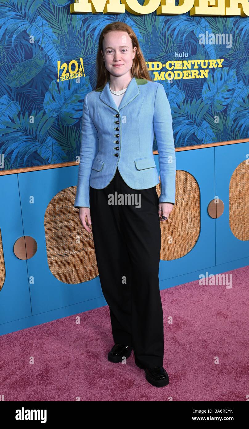 Los Angeles, USA. 25th Mar, 2025. Liv Hewson arriving at the “Mid ...