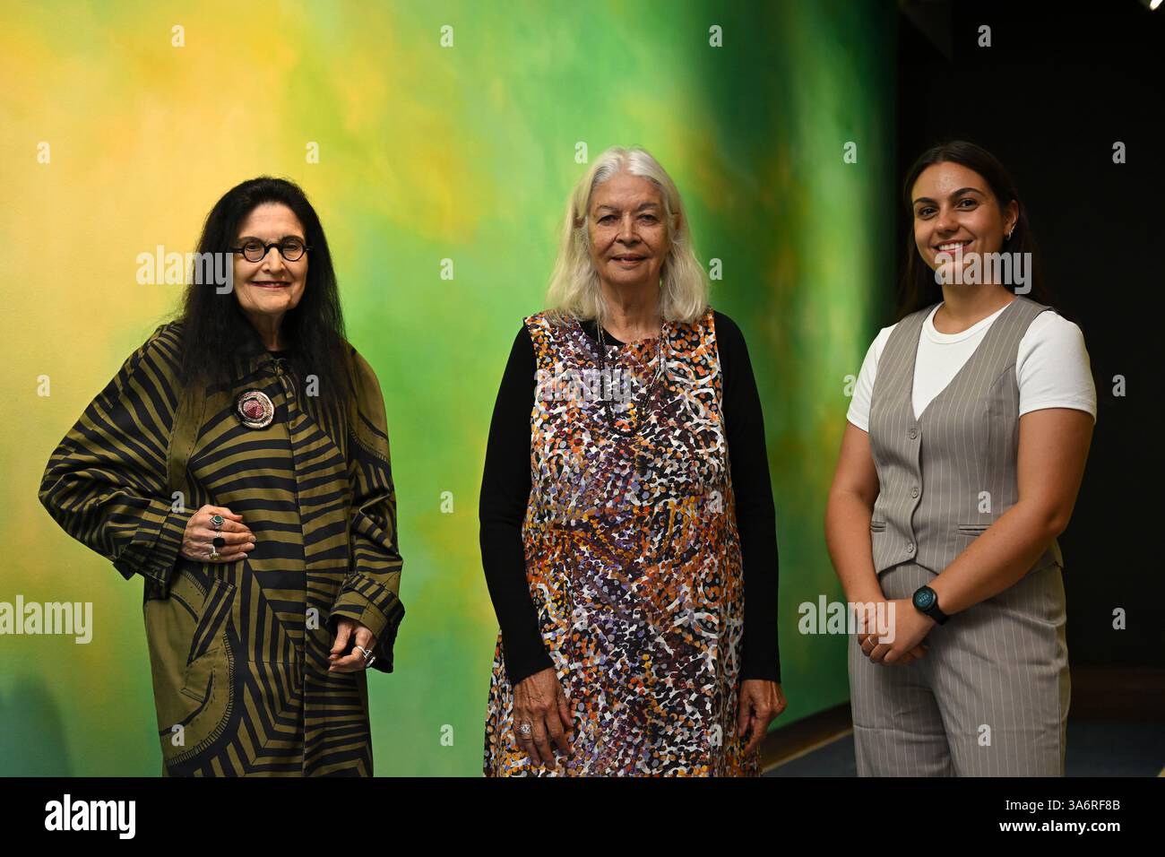 Melbourne, Australia. 26th Mar, 2025. (L-R) Art Curator, Judith Ryan ...