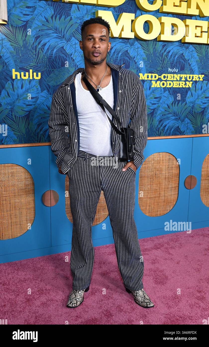 Rashad A Davis arriving at the “Mid-Century Modern” premiere held at ...