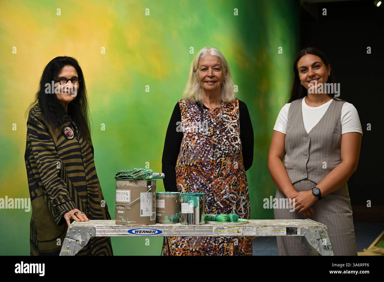 Melbourne, Australia. 26th Mar, 2025. (L-R) Art Curator, Judith Ryan ...