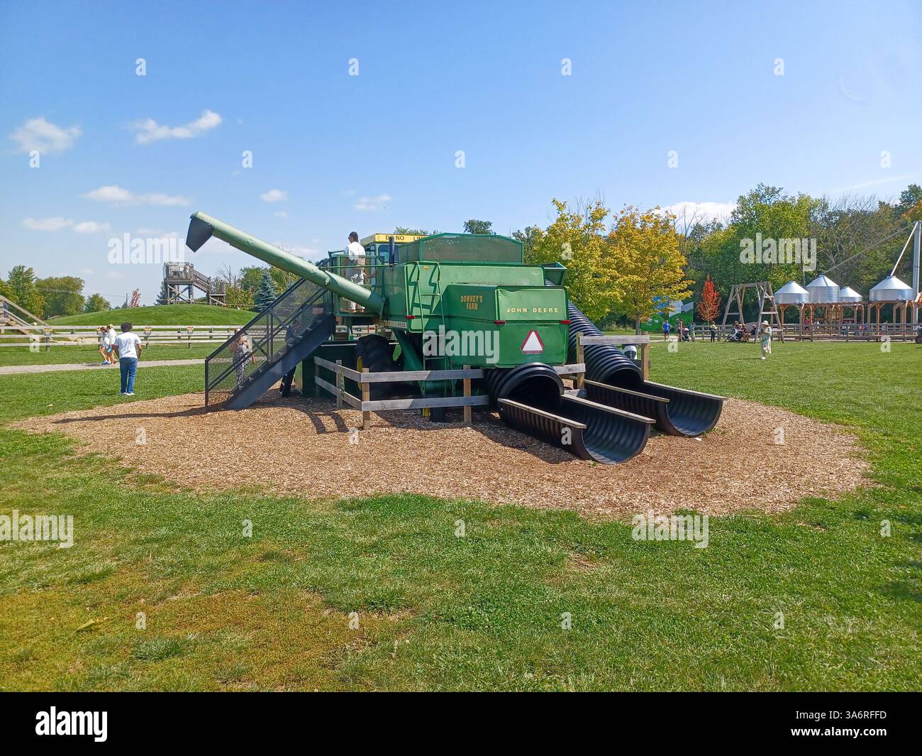 Toronto, ON, Canada – September 1, 2024: A modified green John Deere ...