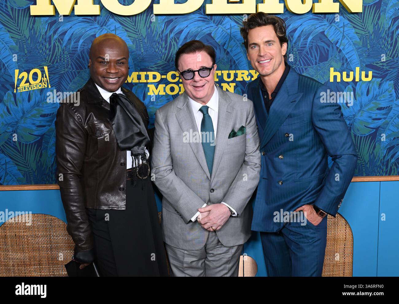 Nathan Lee Graham, Nathan Lane and Matt Bomer arriving at the “Mid ...