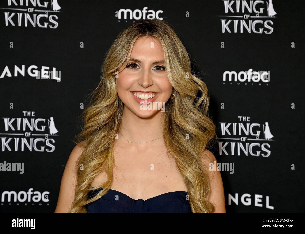 Reagan Conrad arriving at “The King of Kings” premiere held at AMC DINE ...
