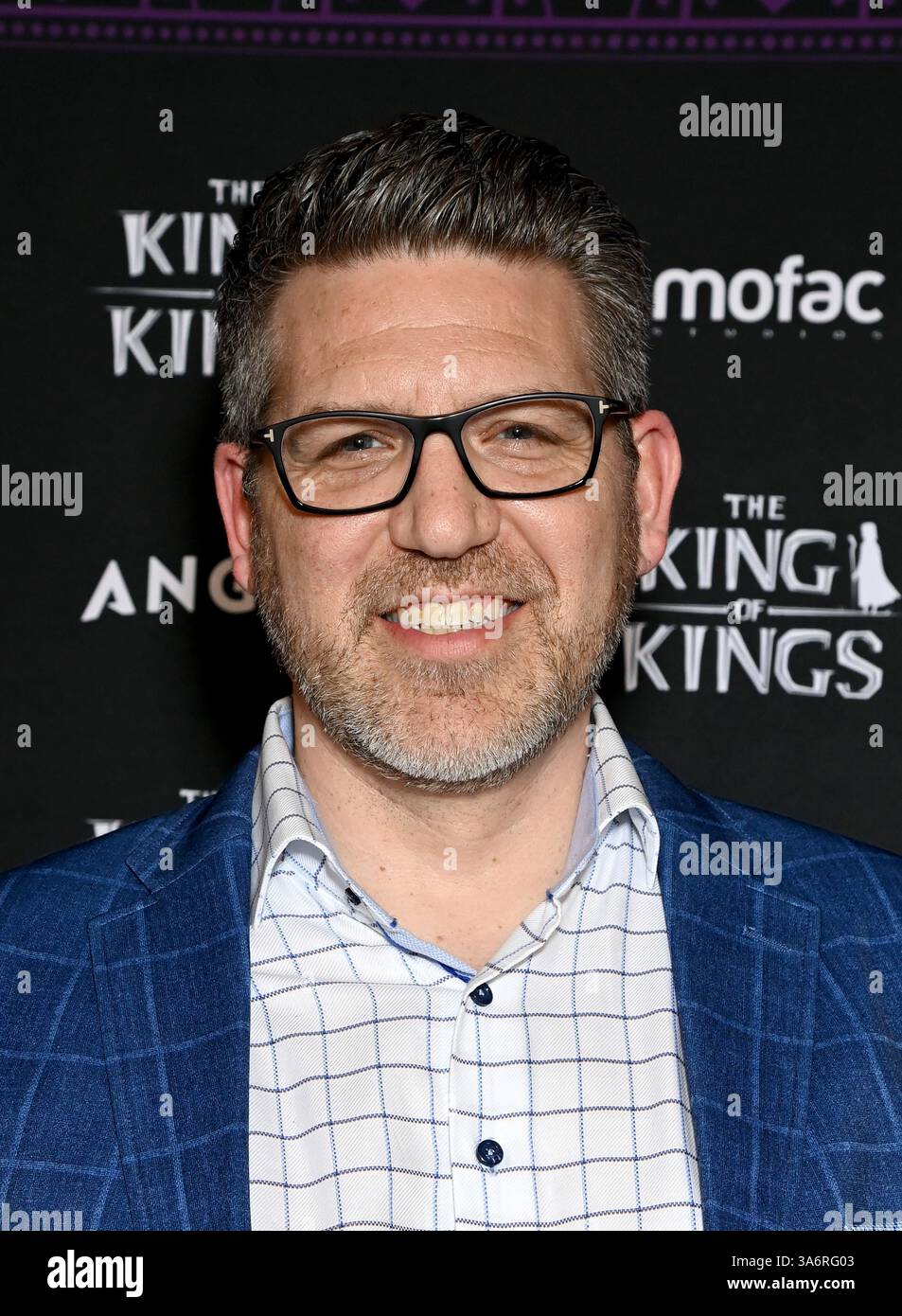 David Fischer arriving at “The King of Kings” premiere held at AMC DINE ...