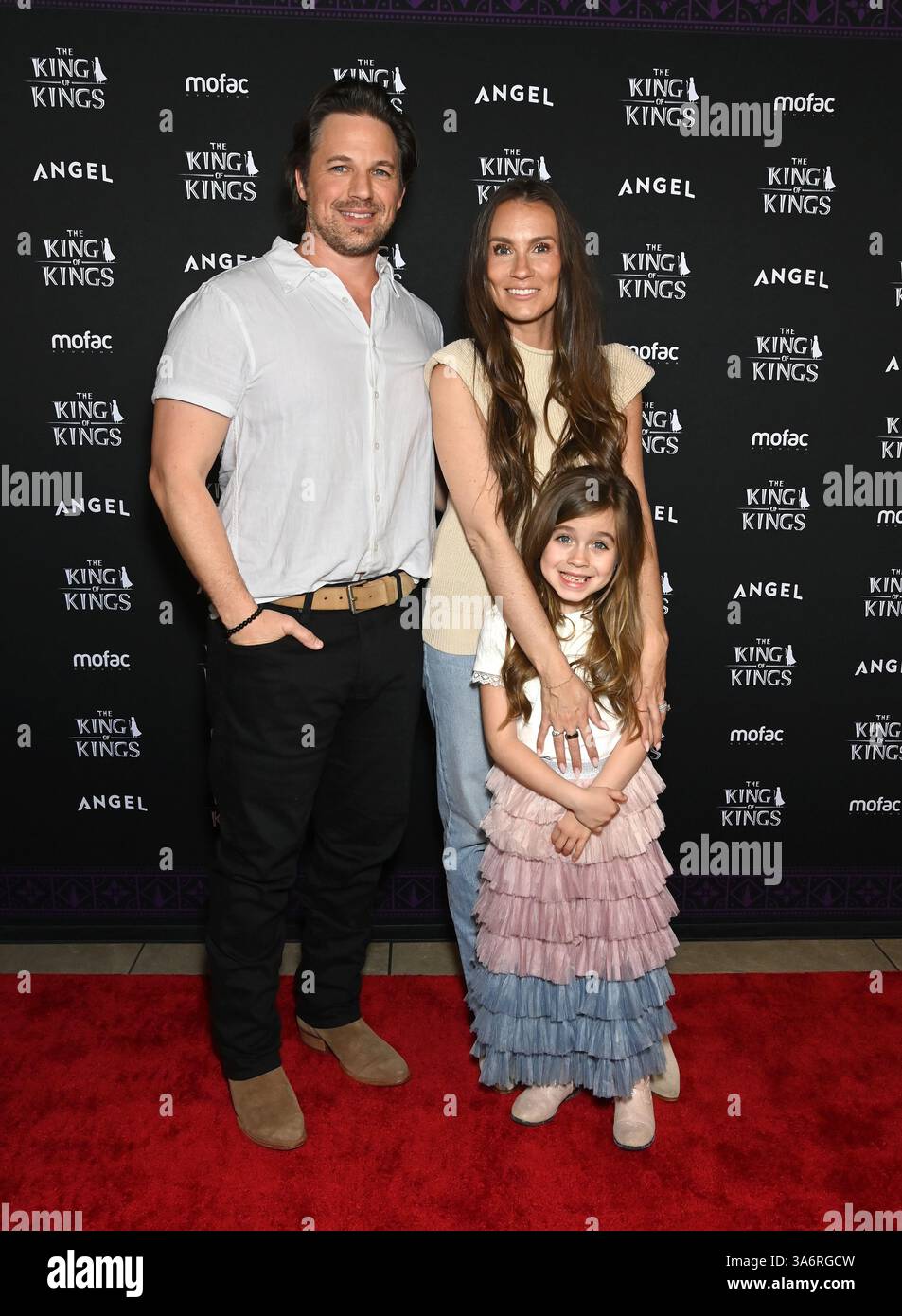 Matt Lanter, Angela Lanter and MacKenlee Faire Lanter arriving at “The ...