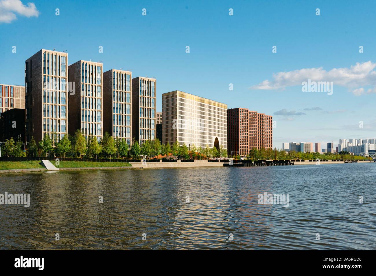 Moscow Russia - July 30 2023 - Contemporary high-rise buildings with ...
