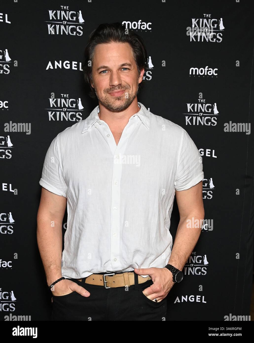 Matt Lanter arriving at “The King of Kings” premiere held at AMC DINE-IN Thoroughbred 20 on ...