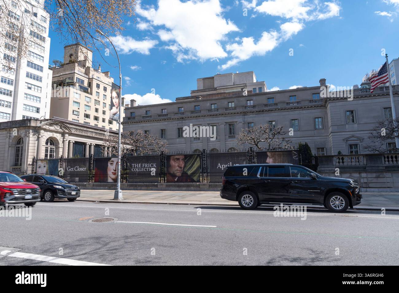 New York, NY, March 25, 2025: View of exterior of The Frick Collection ...