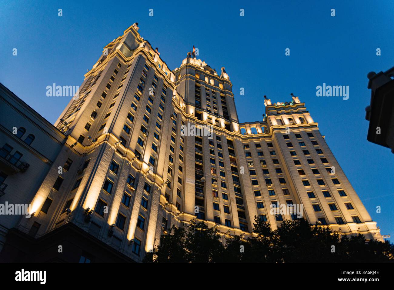 Moscow Russia - August 08 2023 - The iconic Stalinist skyscraper on ...