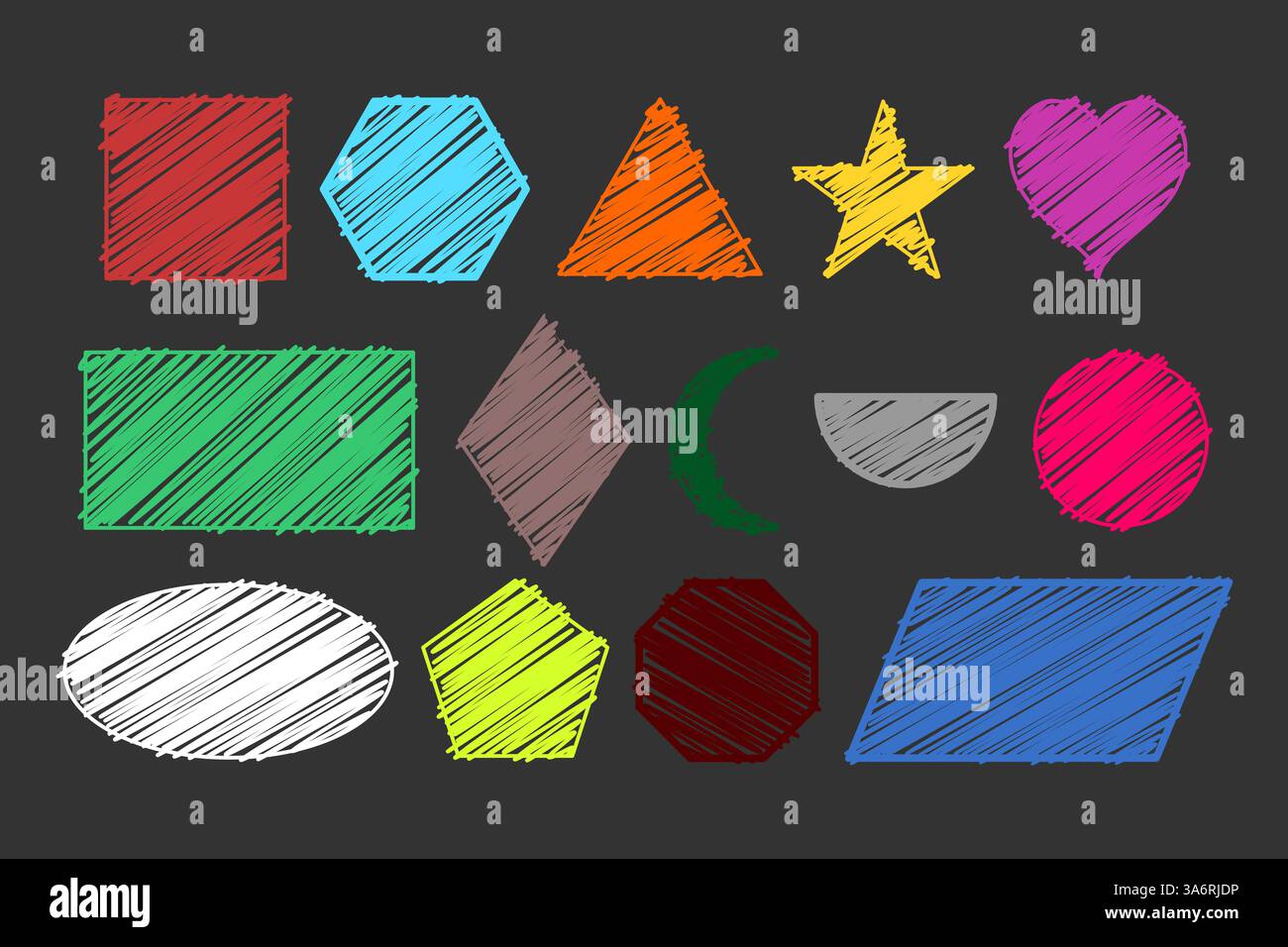 Geometric heart shapes Stock Vector Images - Alamy