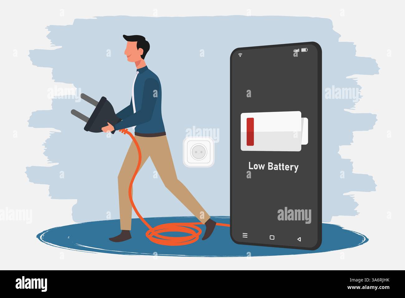 Socket charging phone Stock Vector Images - Alamy