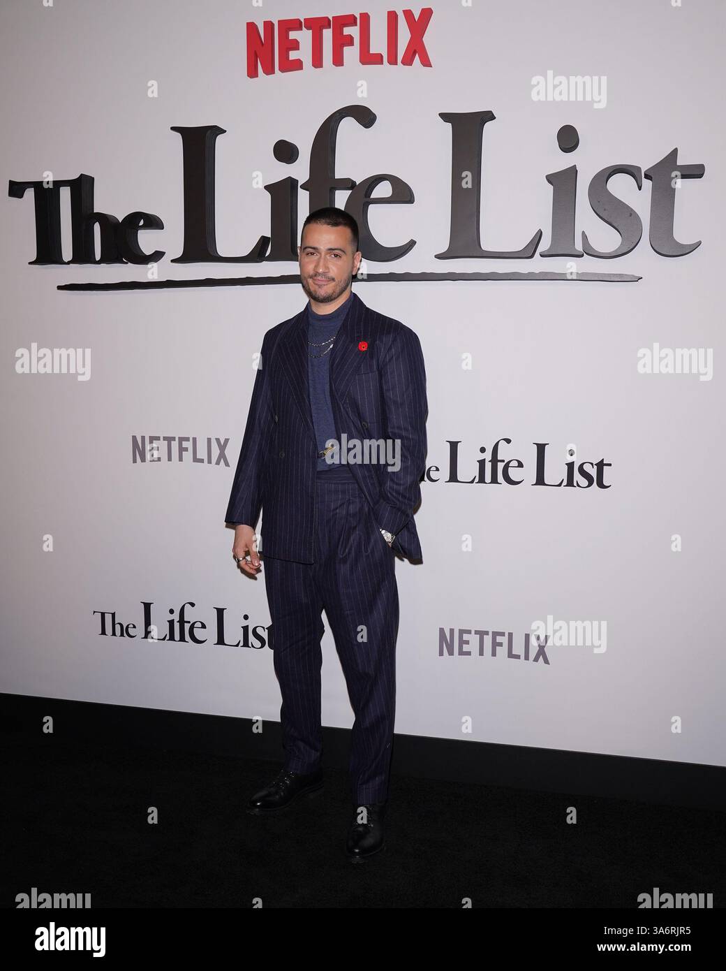 Ny. 25th Mar, 2025. Dario Ladani Sanchez at arrivals for THE LIFE LIST ...
